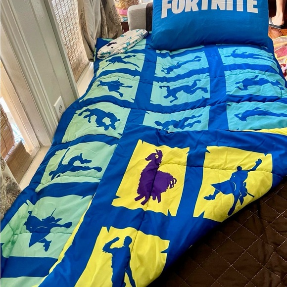 Fortnite | Bedding | Fortnite Blue And Yellow Comforter Set | Poshmark